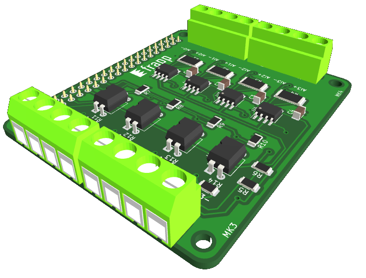 raspberry industrial analog input 4-20mA, 0-10V, 39,95